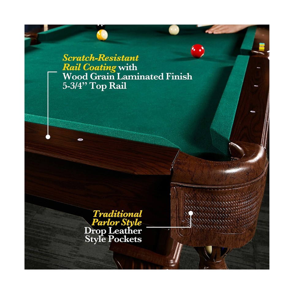 Barrington Billiards 7.5' Springdale Drop Pocket Table with Pool Ball ...