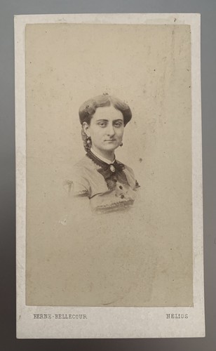 Cdv Femme Élégante, Berthaud Berne Bellecour, Helios | eBay