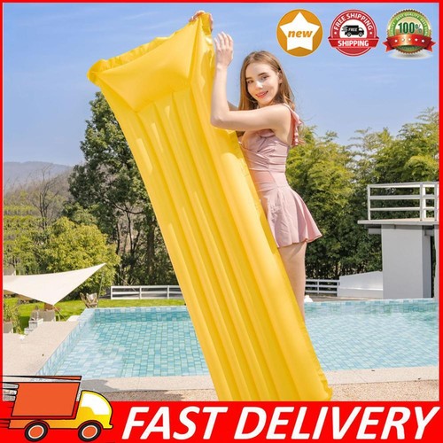 Inflatable Pool Float Lounger Solid Color Foldable for Lake Beach ...
