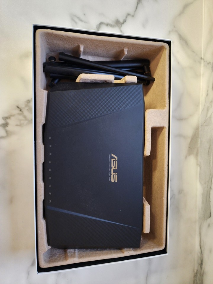 ASUS RT-AC3200 1300 Mbps 4 Port Tri-Band Wireless Router Black 6 ...