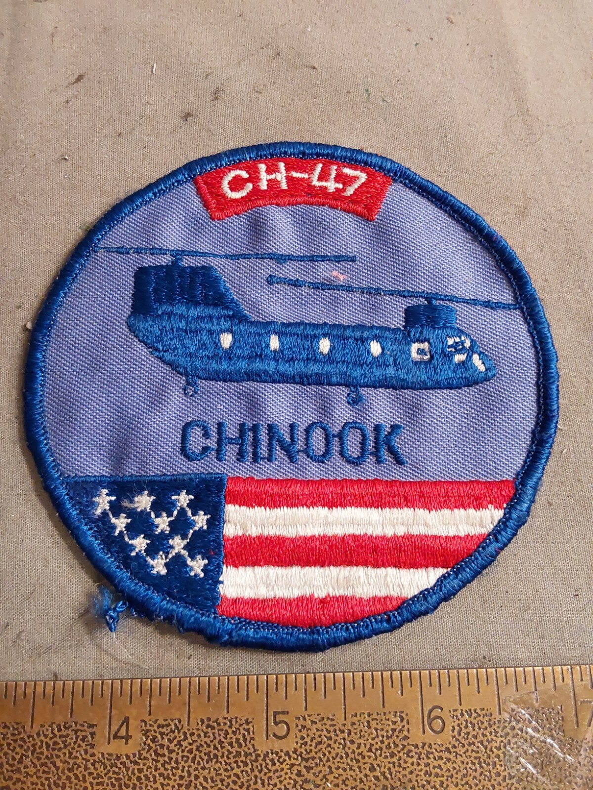 CH-47 Chinook Helicopter Patriotic Patch | eBay