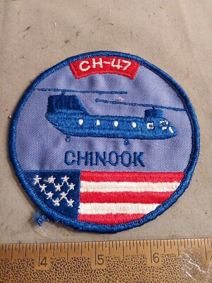 CH-47 Chinook Helicopter Patriotic Patch | eBay