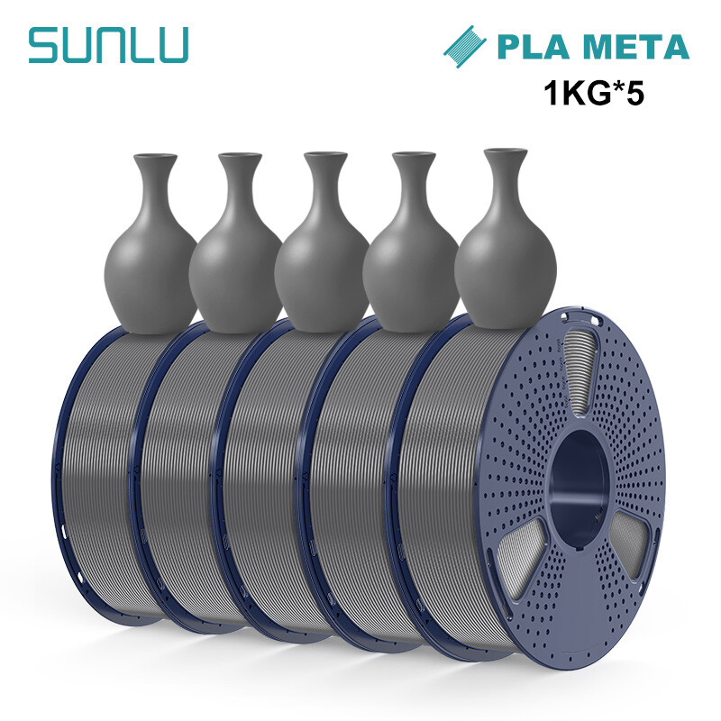 SUNLU 5KG 10KG PLA Meta 3D Printer Filament 1.75mm PLA Meta For FDM 3D ...