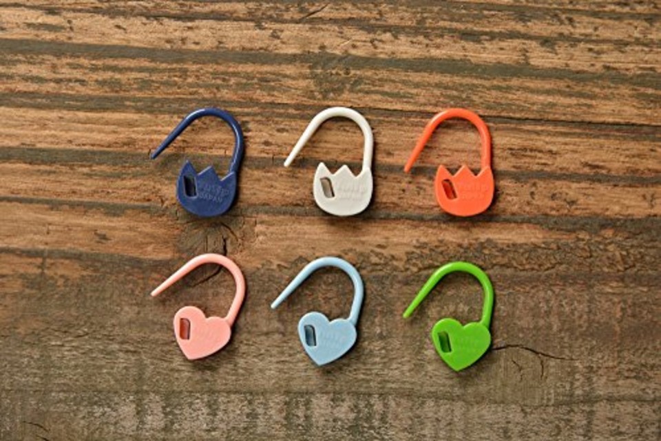 Tulip AC-032 Amicolle Stitch Marker Set (Pin) TULIP Navy White Orange F ...