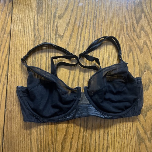 La Perla Black Underwired Bra Nylon Mesh Womens Size 32D see through | eBay