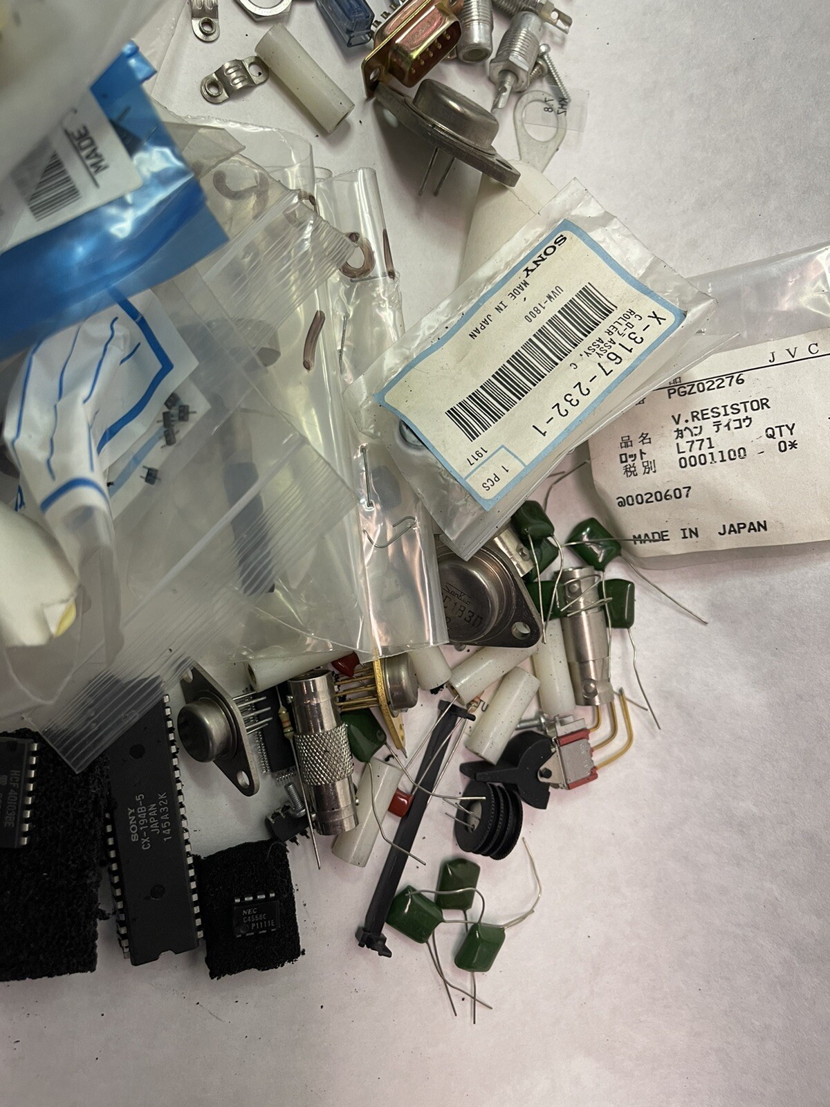 Lot Of Electronics, C&K 7103 Toggle Switch, Resistors & Other Audio parts(E4) | eBay