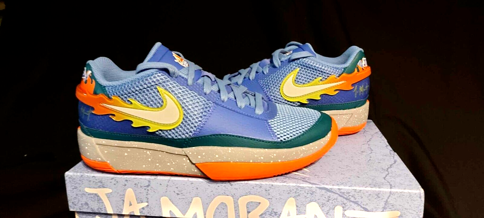 Nike Ja Morant 1 SE Backyard BBQ Blue White Size 6.5Y/8W FN4398-400 ...