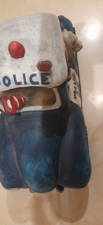 Antique Decorative Collectable Porcelain Police Car (Length 30cm approx ...