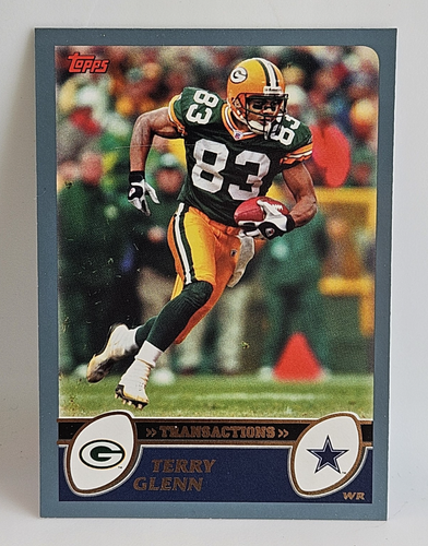 2003 Topps TERRY GLENN #152 Football Card - Green Bay Packers / Dallas ...