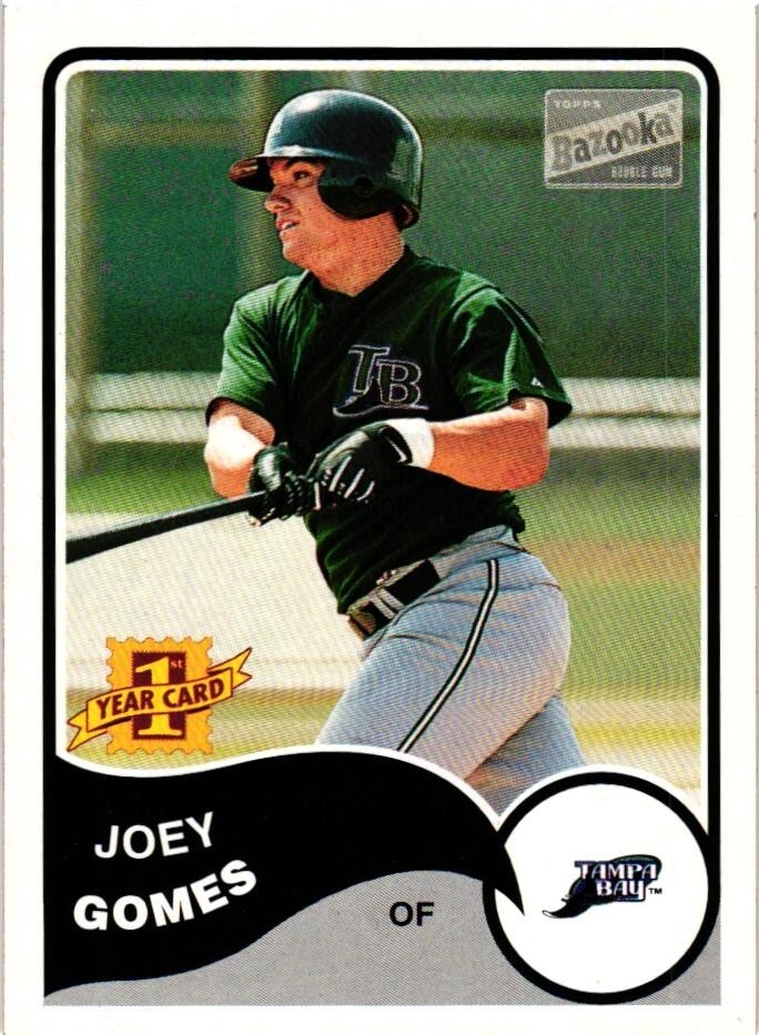 2003 Topps Bazooka Bubble Gum Mini Joey Gomes #192 Rookie RC Tampa Bay Rays Mint | eBay
