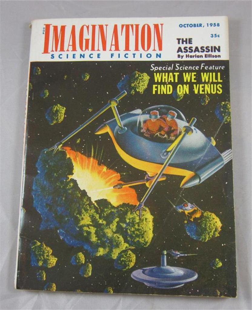 IMAGINATION SCIENCE FICTION OCT 1958 HENRY BOTT HARLAN ELLISON THE ...