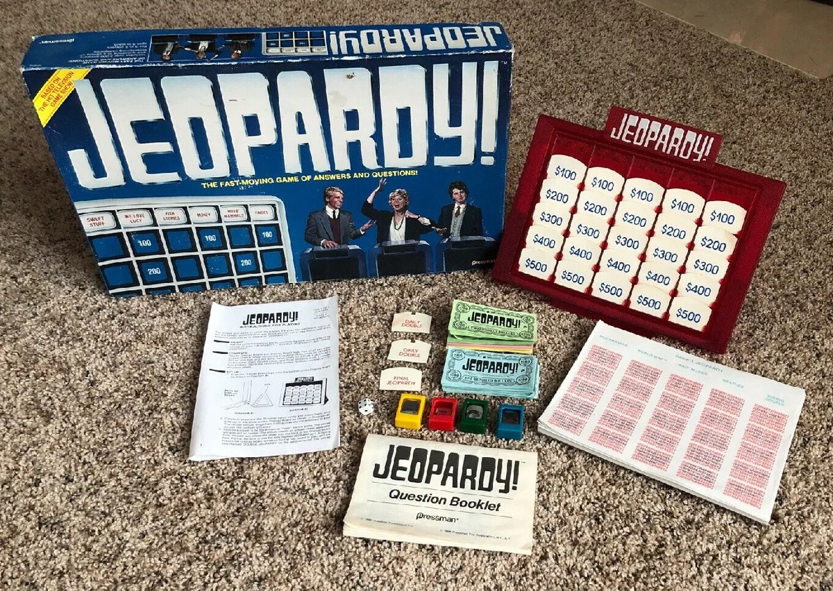 Jeopardy Board Game Pressman