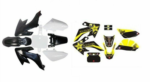 CRF50 PIT DIRT BIKE PLASTICS kit + STICKER ATOMIK 50cc 110cc 125cc 70cc ...