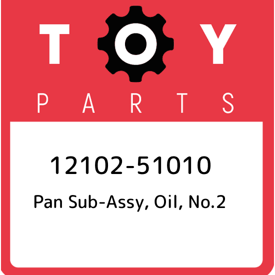 12102-51010 Toyota Pan sub-assy, oil, no.2 1210251010, New Genuine OEM ...