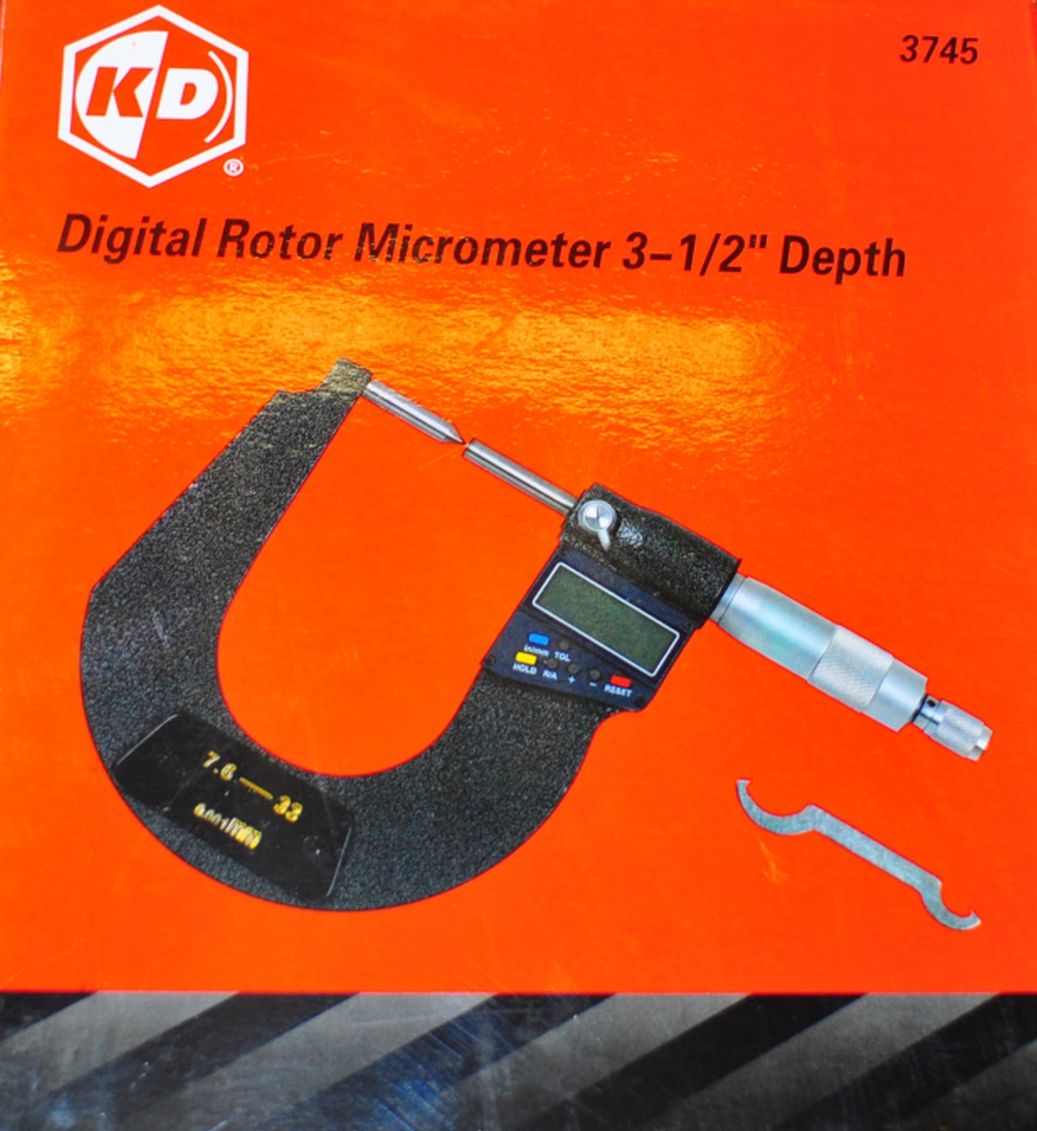 Digital Brake Rotor Micrometer 3-1/2" Depth Range 0-1.3" or 33MM | eBay