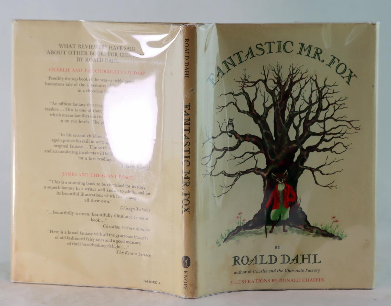 Roald Dahl Donald Chaffin 1st Ed 1970 Fantastic Mr Fox Hardcover w ...