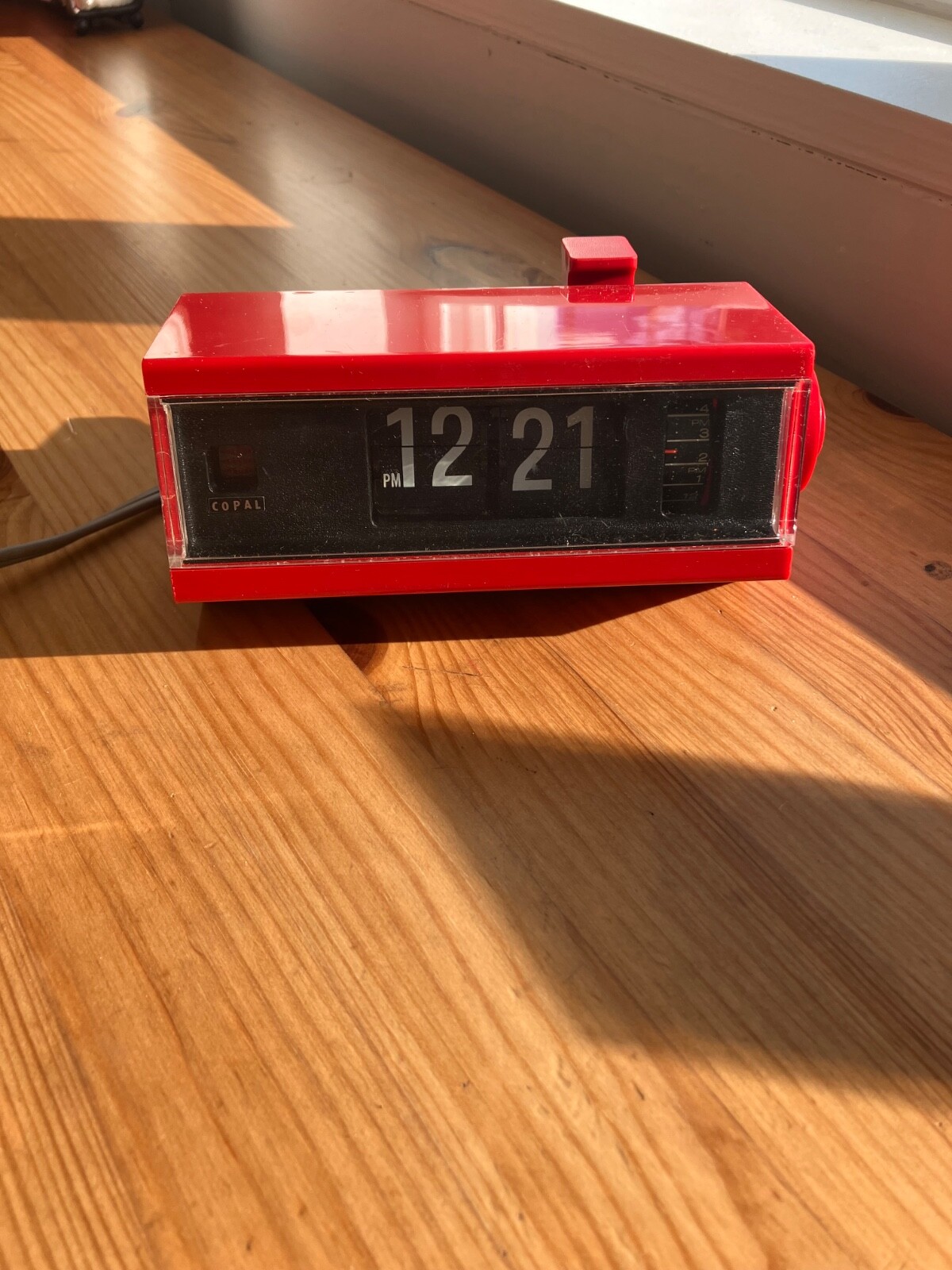 Vintage Copal Flip Clock Red Model-227 Made in Japan | eBay