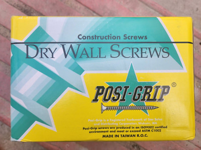Posi-Grip 7 x 2 Coarse #2 Phillips Black Phosphate Drywall Screws 3500 ...
