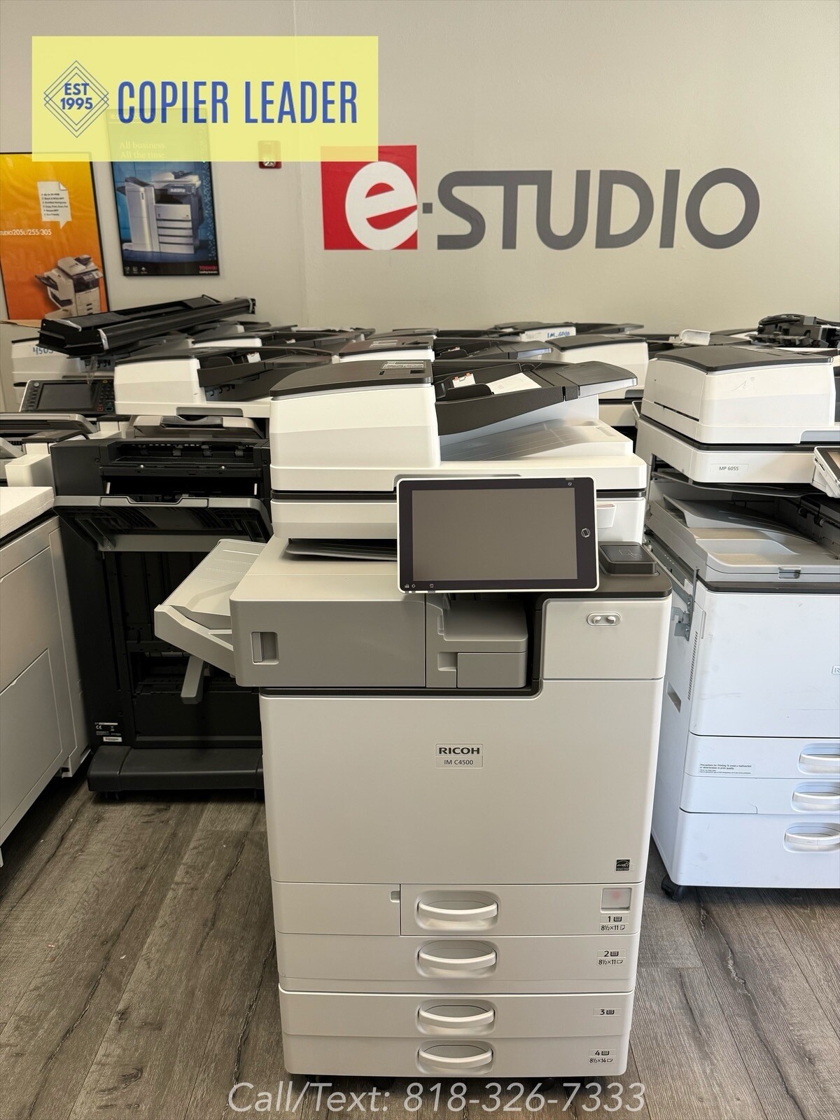 Ricoh IM C4500 ( 2K Meter Only ) Color Copier Printer Scan Fax Finisher ...