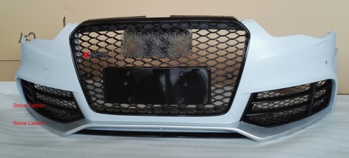 RS5 Style Unpainted Front Bumper & Grille Customized For 2013 14 15 ...
