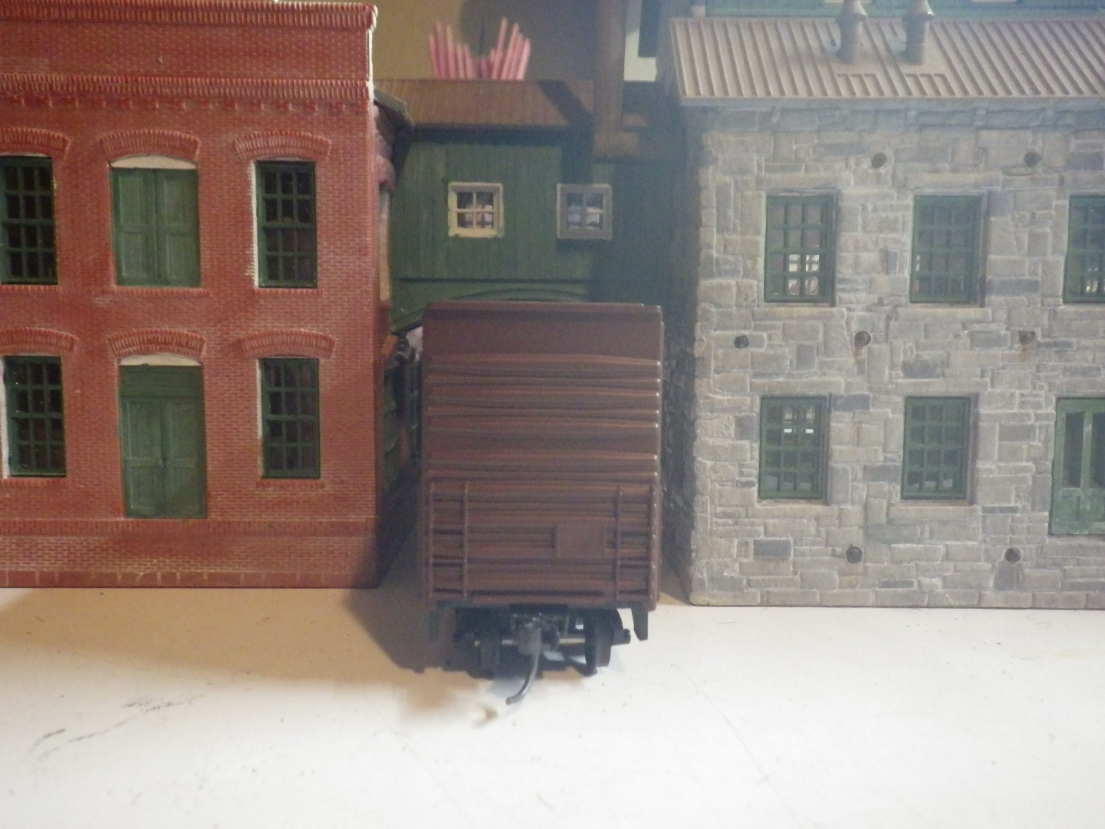 ho scale R.D.A. building custom built painted and weathered | eBay