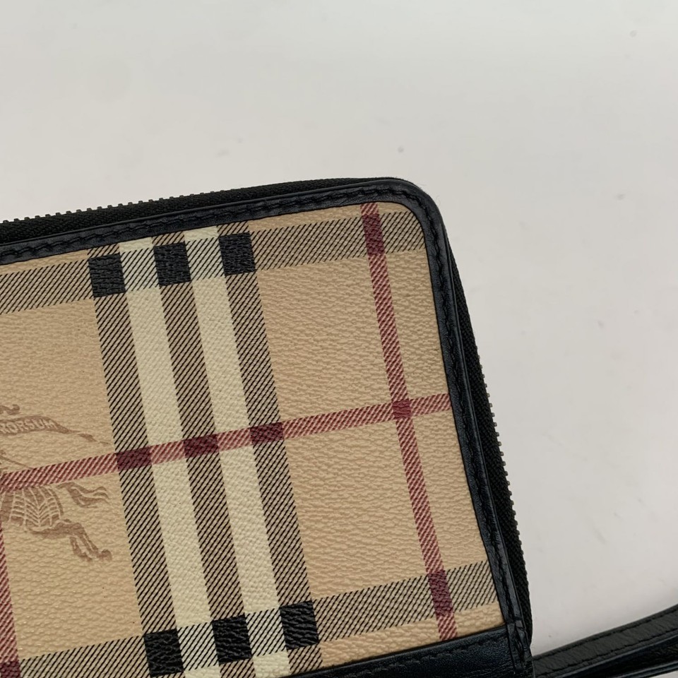 Burberry Canvas Coating Bags Grid Pattern Wallet C1367980088 | eBay