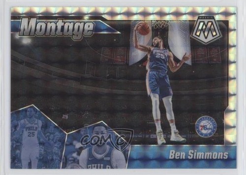 2019-20 Panini Mosaic Montage Silver Mosaic Prizm Ben Simmons #17 0c6 ...