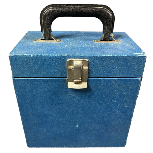 Vintage 45 RPM Record Case Blue 5"X 8"x 8" for 7" Records | eBay