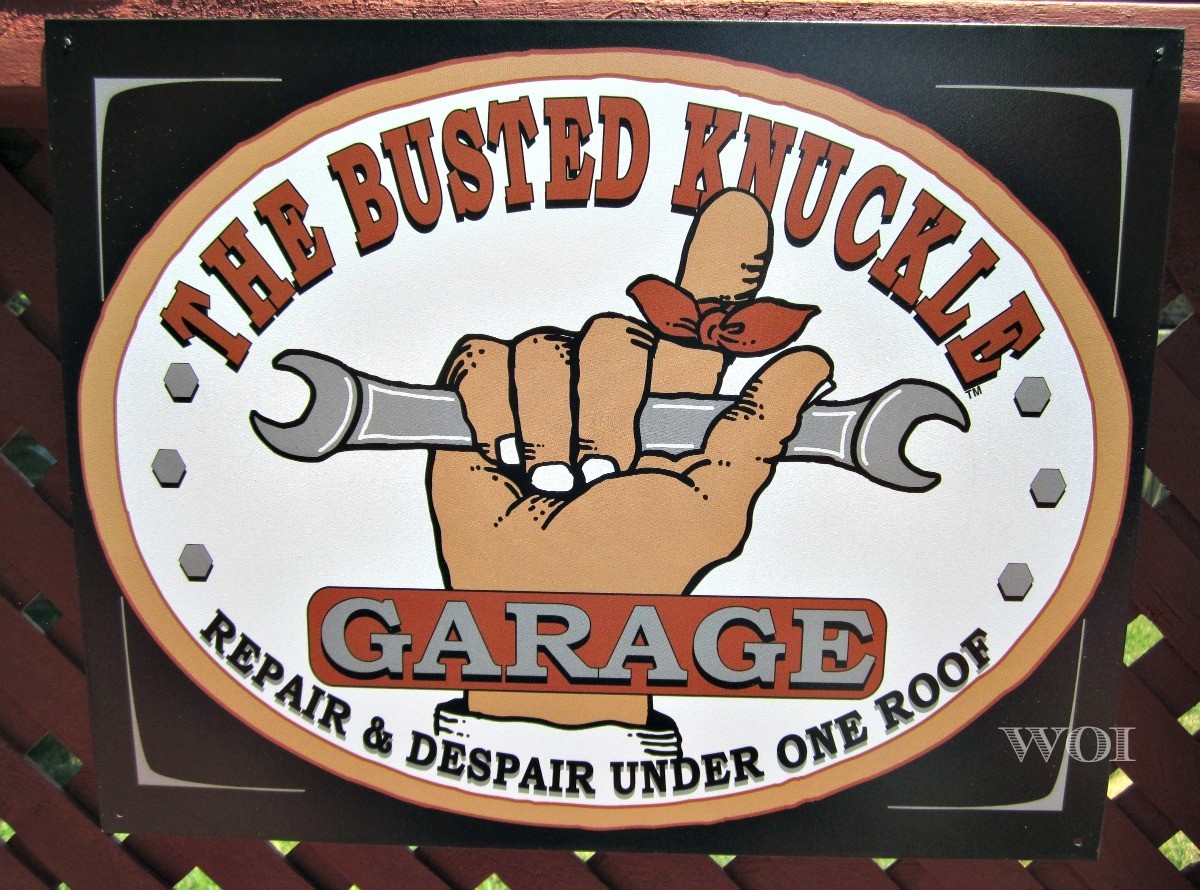 Mechanic Car Auto Repair Shop Garage Funny Humour Metal Picture ...