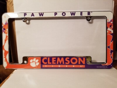 NCAA Clemson Tigers All Over Chrome License Plate Frame | eBay