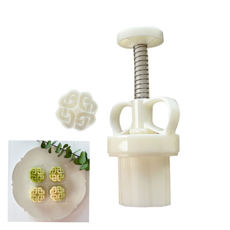 Lucky Knot Hand Press Moon Cake Mould Plastic Mooncake Mold Cookie ...