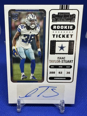 2022 Contenders Isaac Taylor-Stuart Rookie RC Ticket Auto Autograph ...
