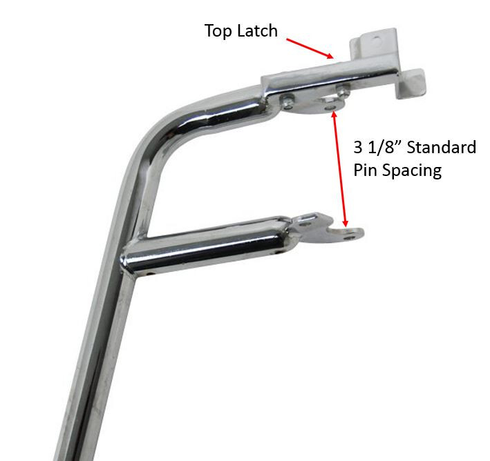 Set of Wheelchair Footrest With 1 3/8" PIN Spacing and Aluminum Foot ...