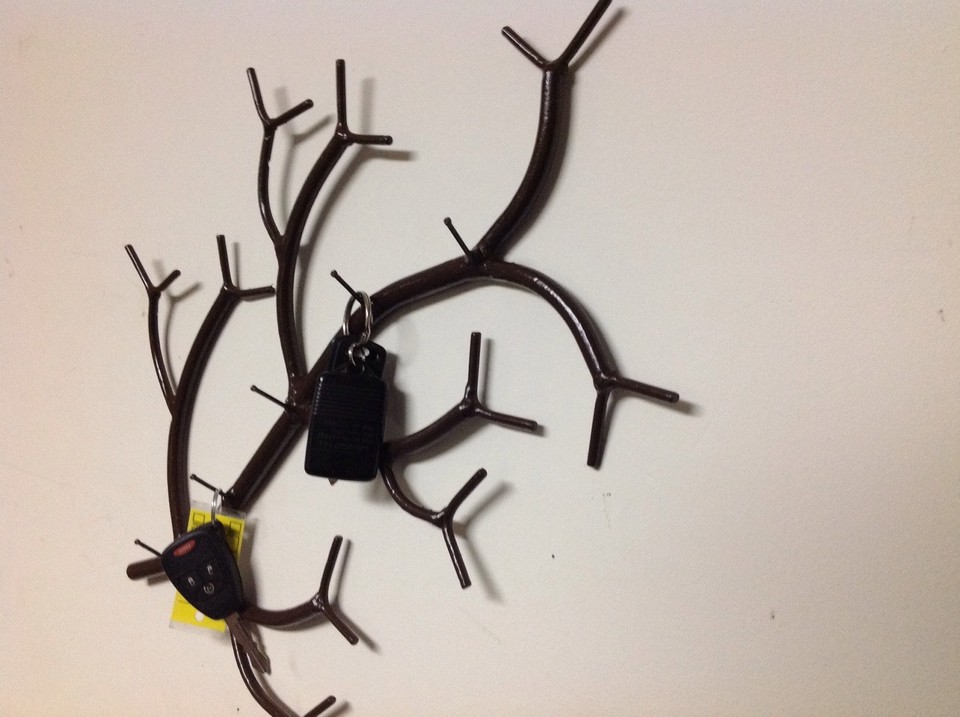 Branch Shaped key rack. Rustic decor One Of A Kind Art. | eBay