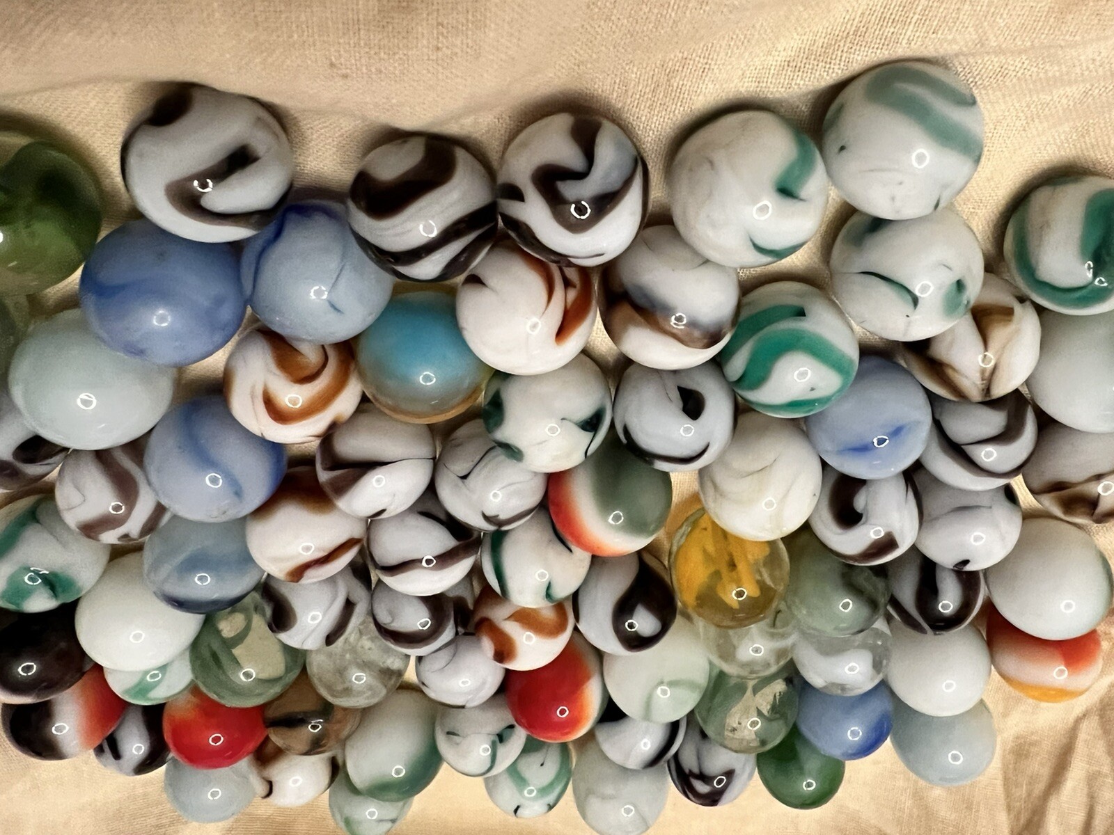 Marbles Vintage Estate Find Collectable Glass Lot Of OVER 70 With ...