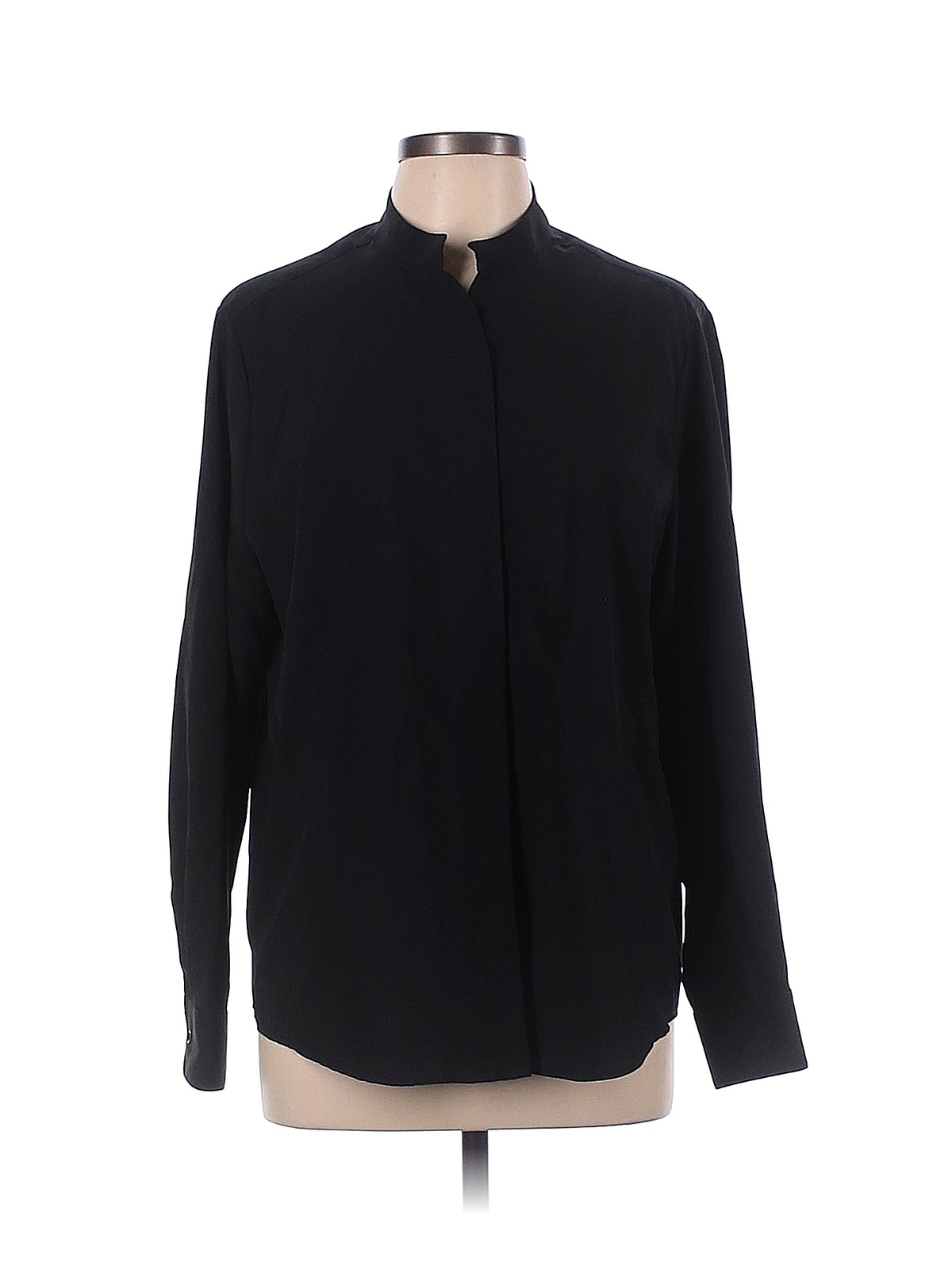 Edward's Garment Women Black Long Sleeve Blouse L | eBay
