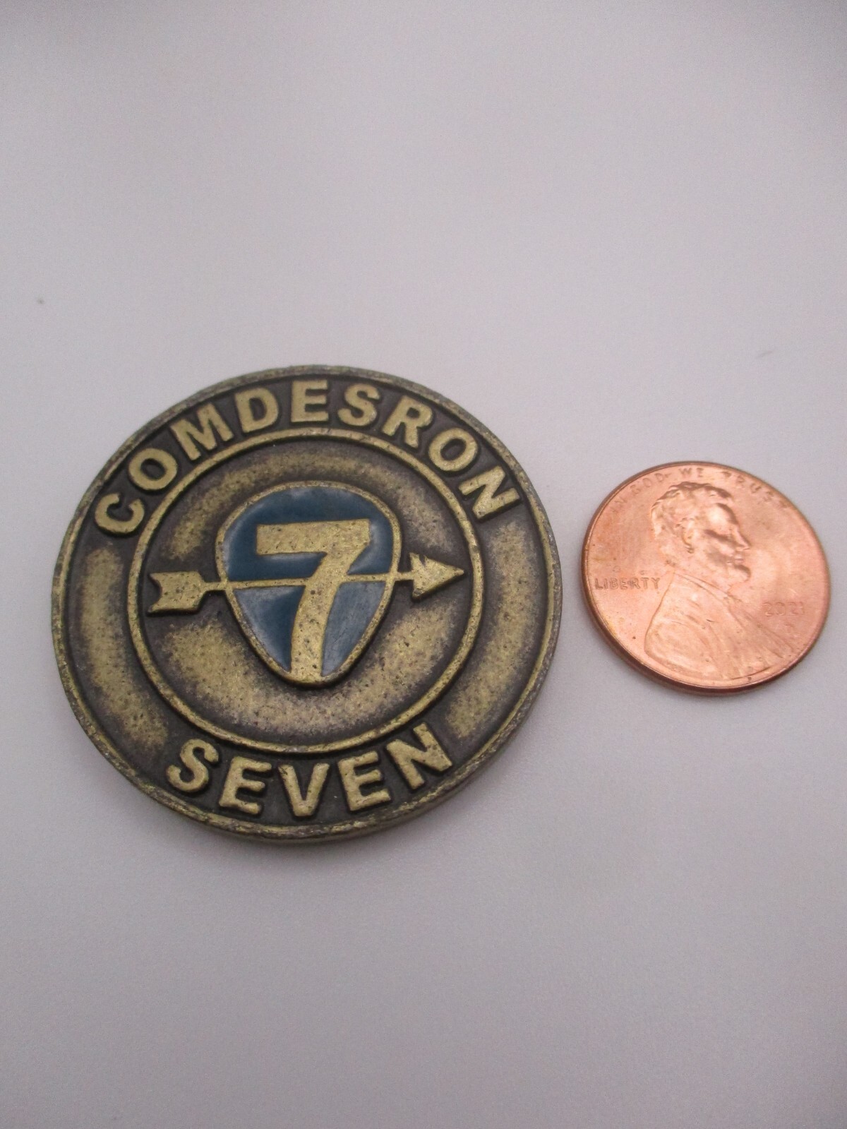 Vintage US Navy Commander Destroyer Squadron COMDESRON Seven 7 ...