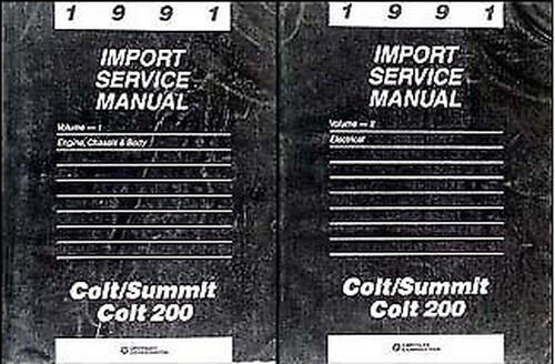 Manuel D'Atelier Original De Réparation Du Dodge Plymouth Colt Eagle ...
