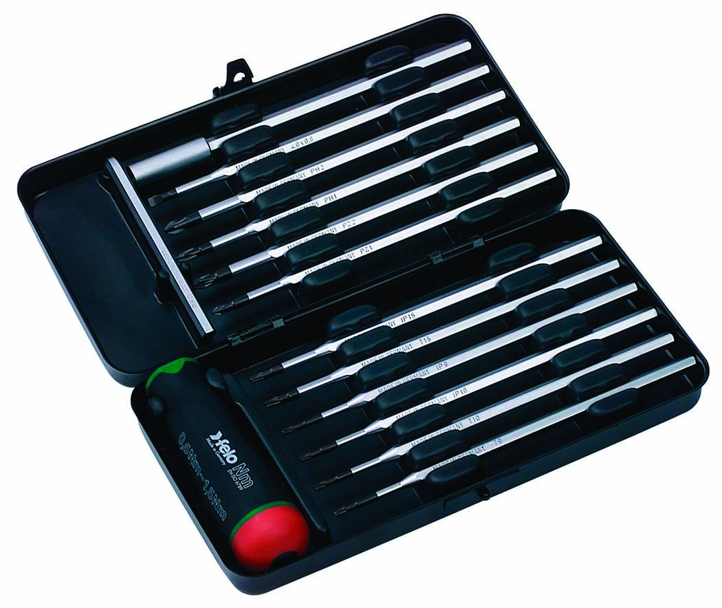Felo 52039 Set of 13 Torque Screwdrivers, 100 Series, w/ Magnetic Bit ...