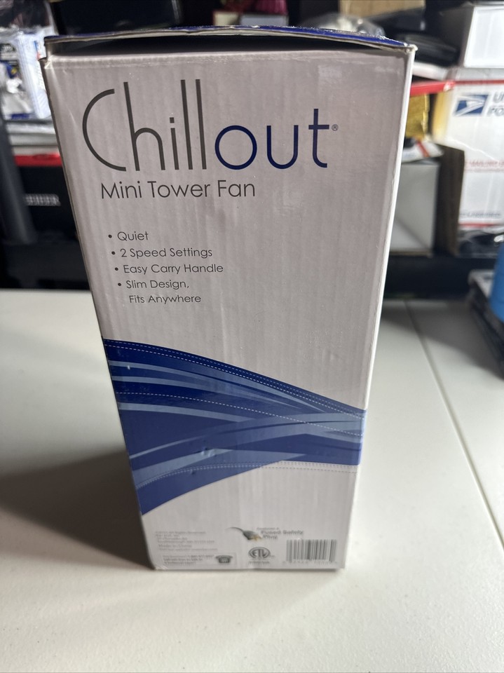 Chillout Mini Tower Desk Bullet Quiet Electric Personal Portable Fan ...