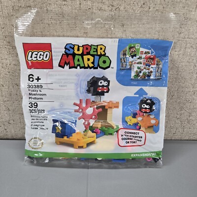 LEGO Super Mario Fuzzy & Mushroom Platform Expansion Set (30389) | eBay