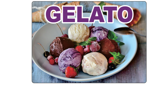 RESTAURANT GELATO - STOREFRONT WINDOW ADVERTISING | Adhesive Vinyl Sign ...