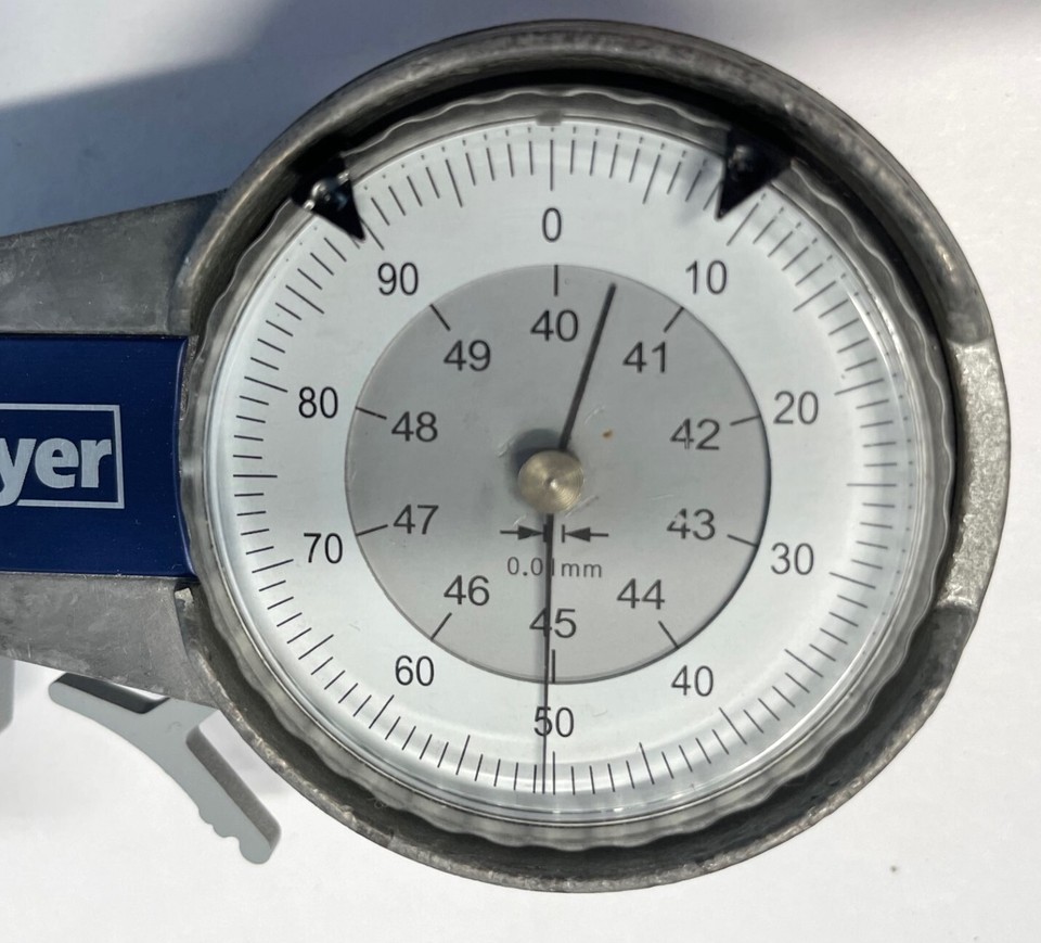 Dyer 104-206 Dial Dyer "Classic" Direct Reading ID Groove Gage, 40-50mm ...
