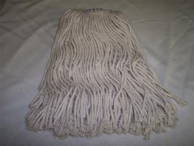 12 EACH STRING MOP # 12 SMALL 4-PLY COTTON MOP HEAD CUT END MOPHEADS ...