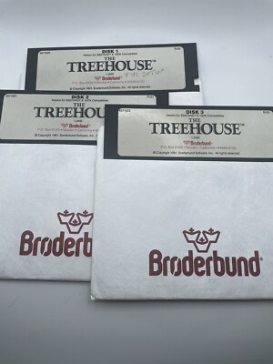Vintage Broderbund The Treehouse Kids Game 5.25" Diskettes - AS IS ...