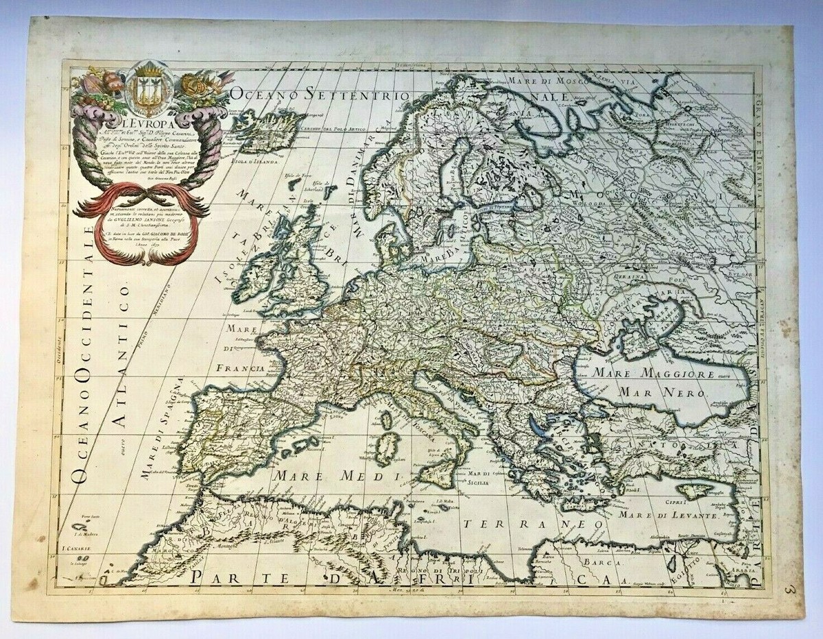 Seventeenth Century Maps Of Europe
