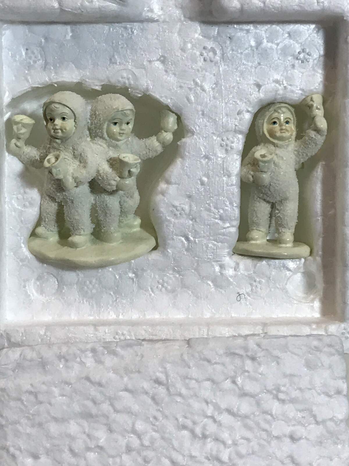 NEW Dept 56 Snowbabies Miniatures Handpainted Pewter Lets All Chime In ...