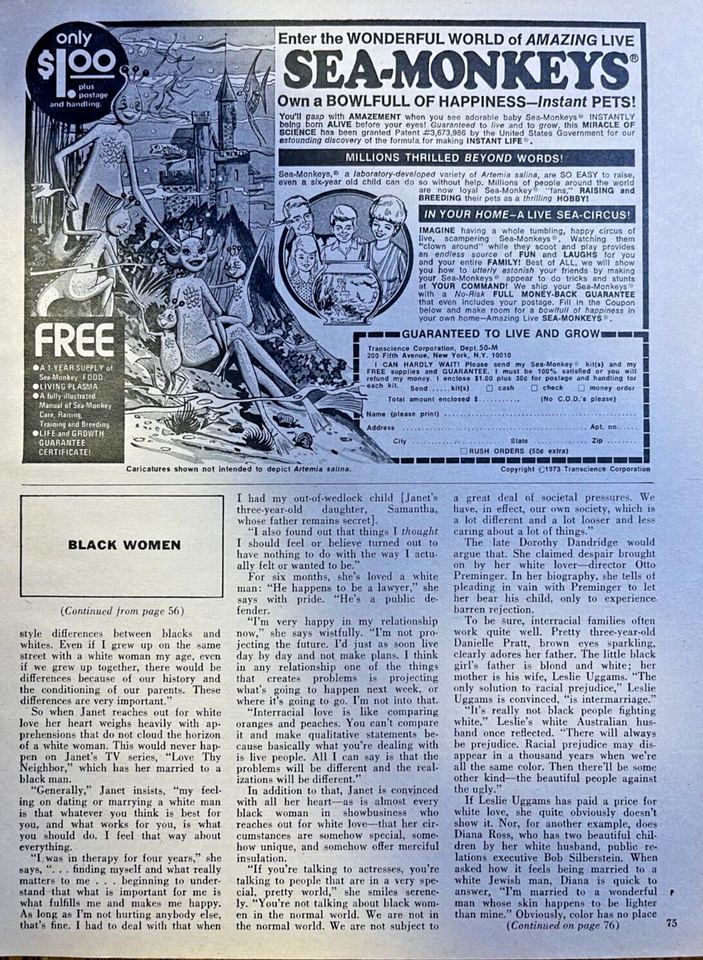 1973 Vintage Magazine Advertisement Sea-Monkeys | eBay
