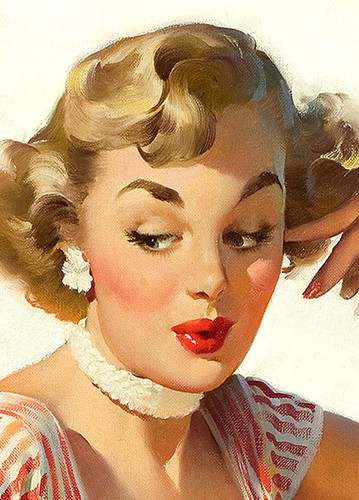 "Looking for Trouble" 4th of July Elvgren PinUp Girl Fireworks Poster ...