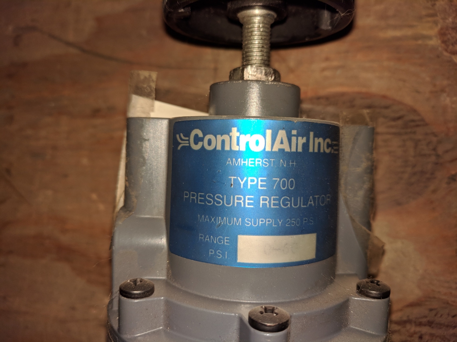 CONTROL AIR TYPE 700 REGULATOR 0-60 PSI OUTPUT RANGE USED | eBay